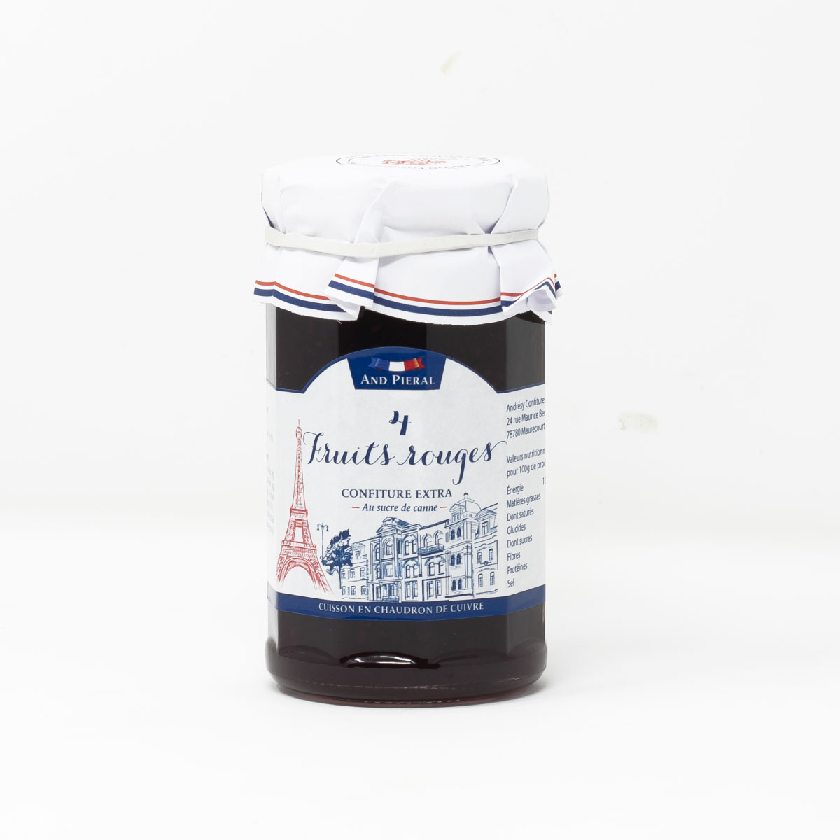 Confiture 4 fruits rouges – pot de 270g - Le Panier de la Ferme